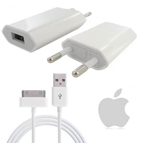 2 in 1 Apple iPhone Charger 3/3GS/4/4S - 02482 - Supersavings