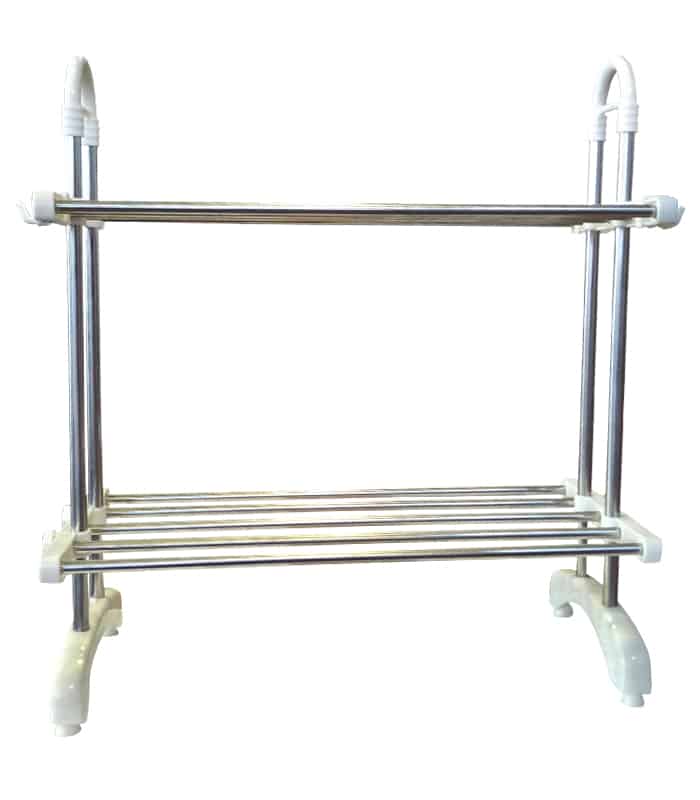 2 Tier Multi-function Stainless Steel Shelf Rack - Supersavings