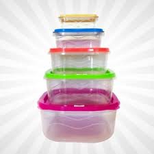 5 in 1 Colored Container Set – Transparent - 02534 - Supersavings