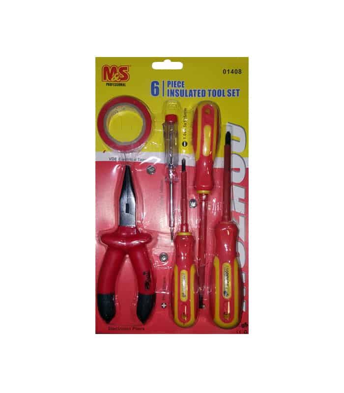 6Pcs Insulated Tool Set - 01408 - Supersavings