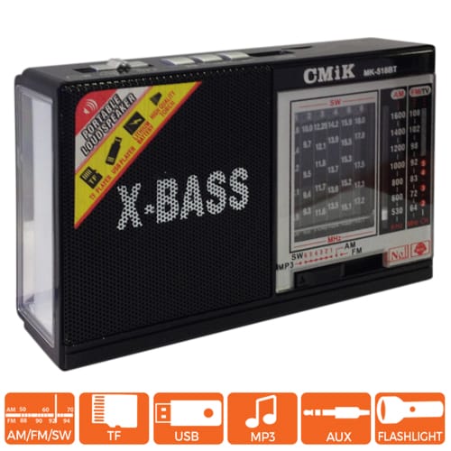CMIK Mini FM Radio MK-518BT - Supersavings
