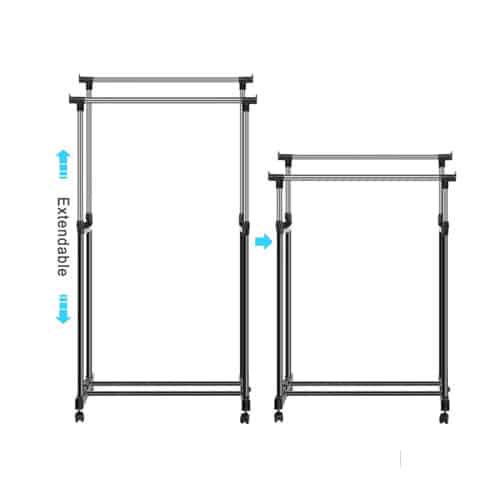 Double Pole Clothes Rack - 6806 - Supersavings