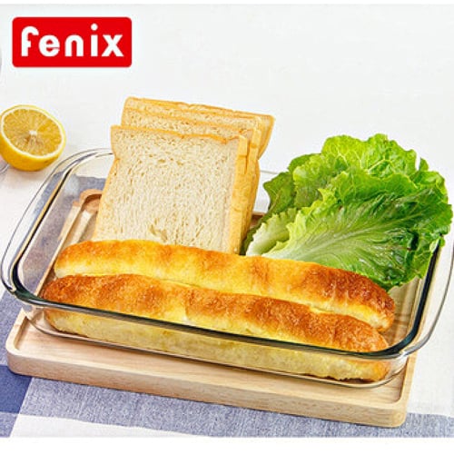 Fenix Rectangular Tempered Glass Dessert Dish - Supersavings