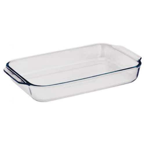 Fenix Rectangular Tempered Glass Dessert Dish - Supersavings