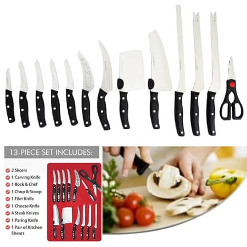 MIBACLE Blade 13 Piece Knife Set - Supersavings
