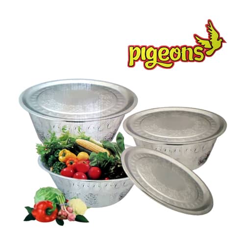 Pigeons 6Pcs Indian Pan Set - 02456 - Supersavings