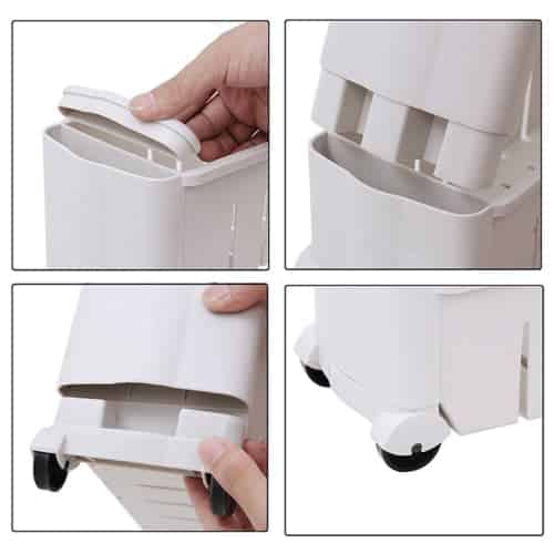 Portable 3 Tier Storage Shelf With Wheels - Supersavings