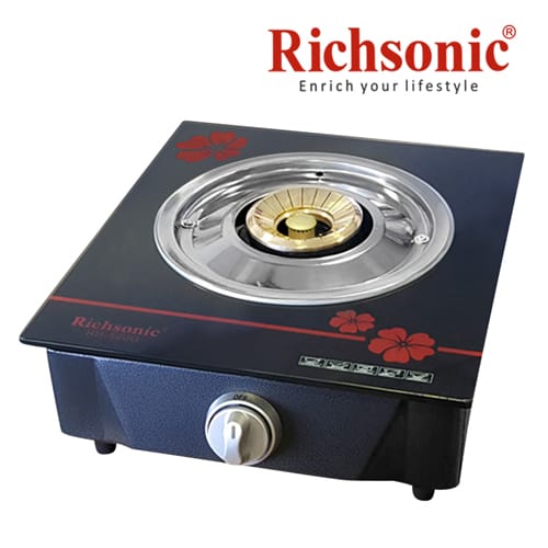 Richsonic Single Burner Glass Top Gas Cooker - 520 - Supersavings