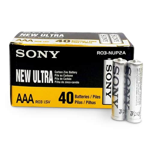 Sony New Ultra AAA Battery - R03-NUP2A 1 Pair - Supersavings