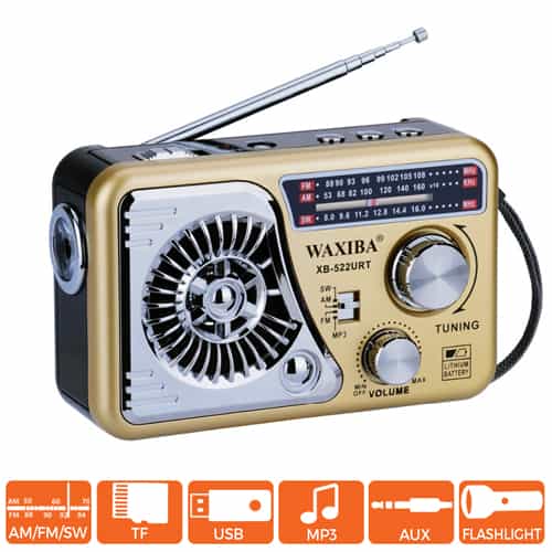 Waxiba Portable FM Radio (XB-522URT) - Supersavings