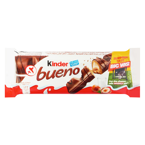 Kinder Bueno Milk and Hazel Nut 2 Bars 43g - Supersavings Kinder Bueno Milk and Hazel Nut 2 Bars 43g - Supersavings